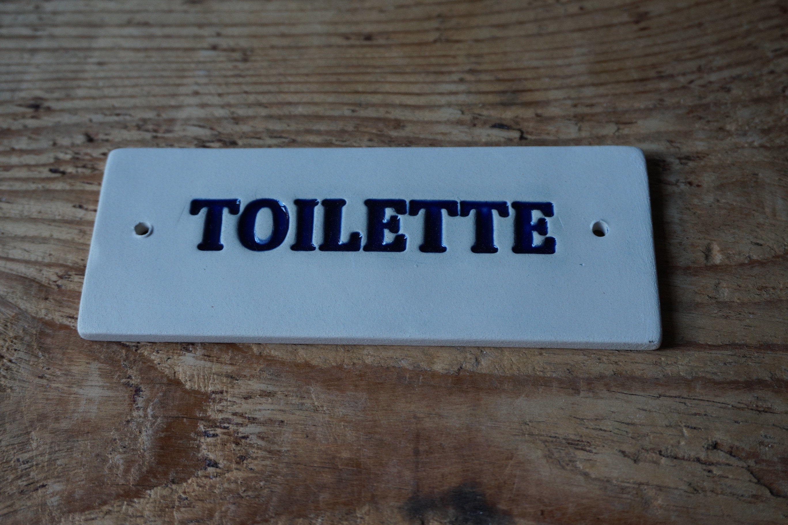 Letrero toilette / letrero WC / letrero de cerámica / letrero - Etsy México