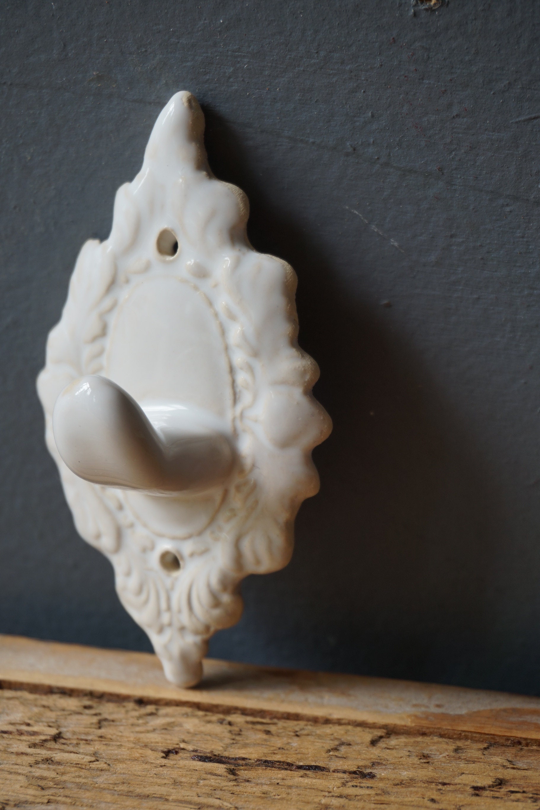 One Ceramic Towel Hook / Handmade Kitchen HOOK / Wall hanger / | Etsy