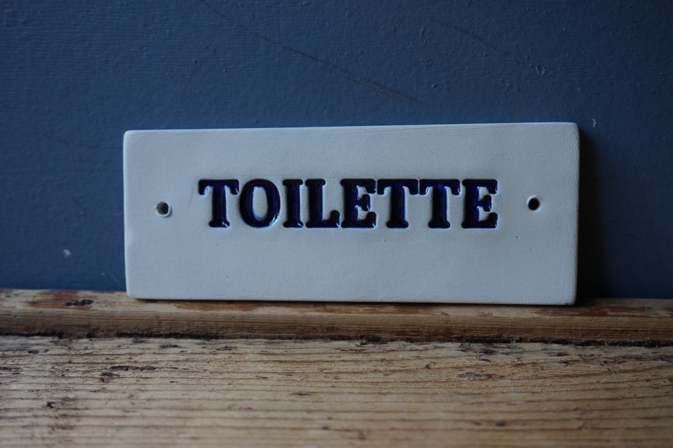 Letrero toilette / letrero WC / letrero de cerámica / letrero - Etsy México