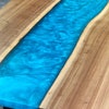 Volcanic Lava Epoxy Resin River Gaming Table - Kitchen & Dining Tables ...