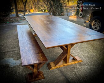 Table, Dining Table, Reclaimed Wood, Rustic, Farmhouse, Handmade - Etsy