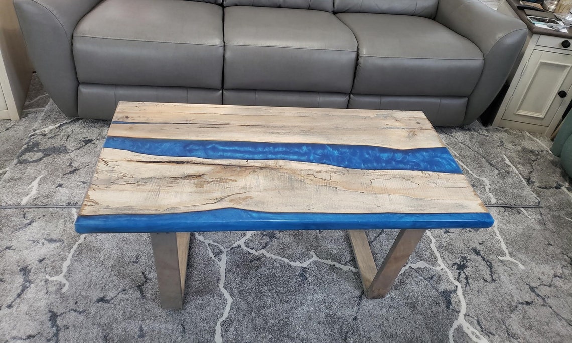 Custom Spalted Maple River Coffee Table - Etsy