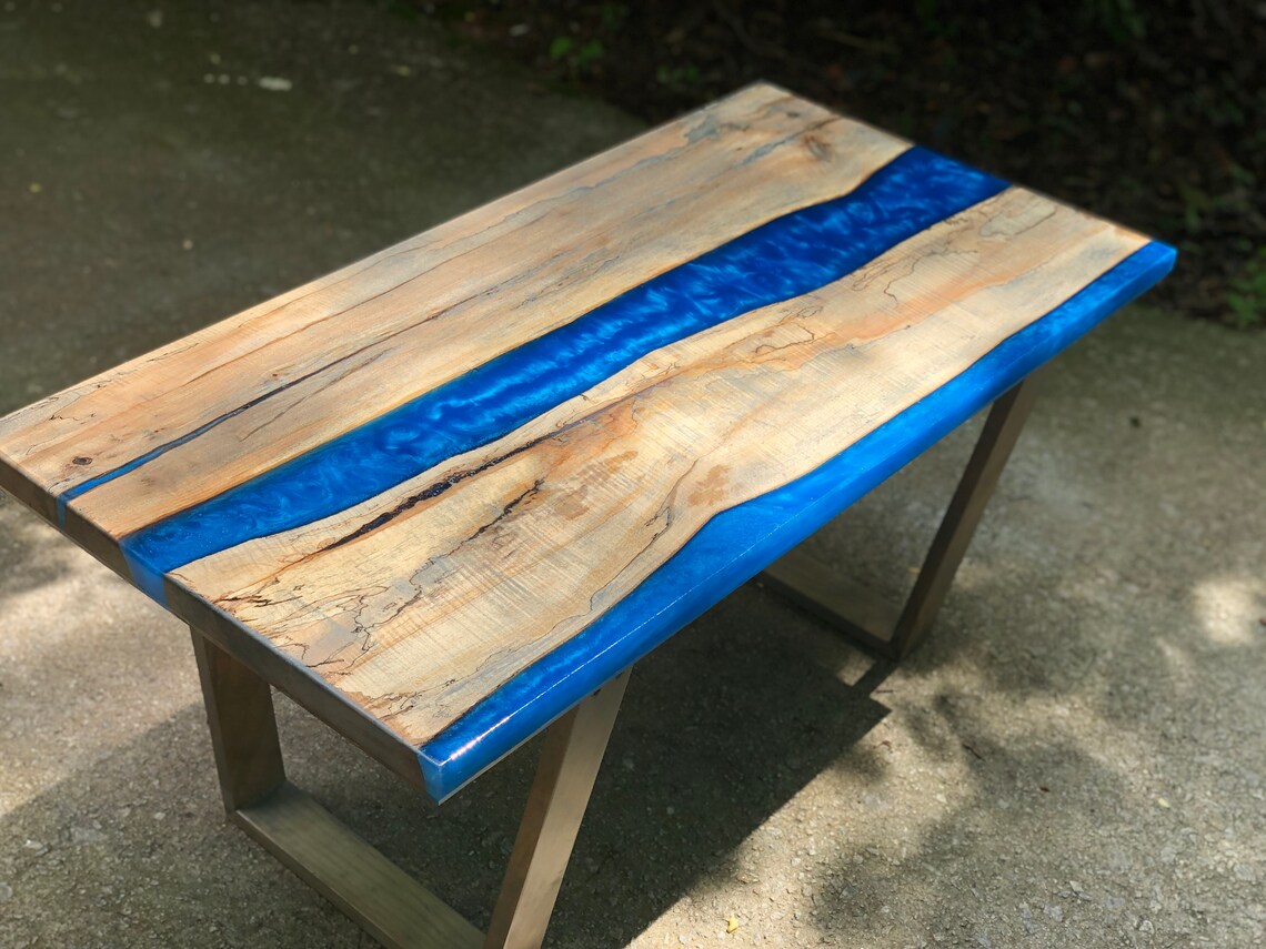 Custom Spalted Maple River Coffee Table - Etsy