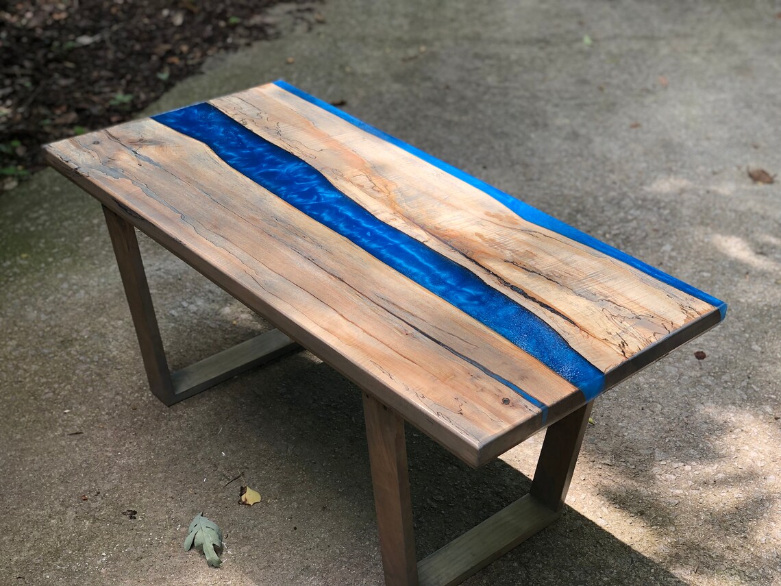 Custom Spalted Maple River Coffee Table - Etsy