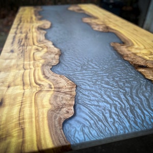Marvelous Handcrafted Myrtle Epoxy Resin River Table - Etsy