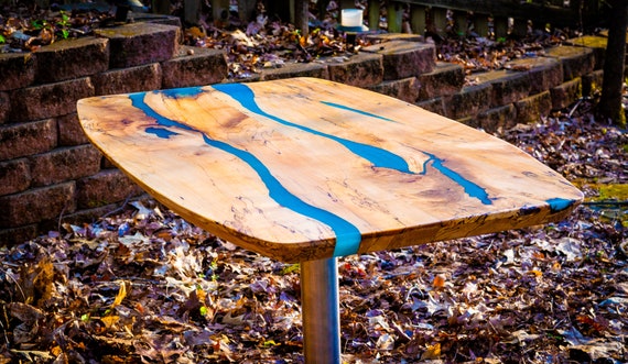 Custom Spalted Maple River Cafe Table | Etsy