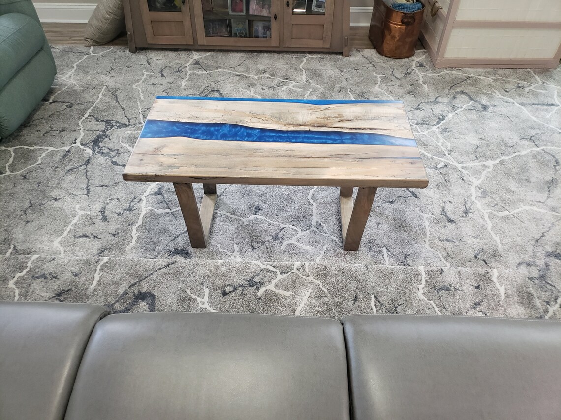 Custom Spalted Maple River Coffee Table - Etsy