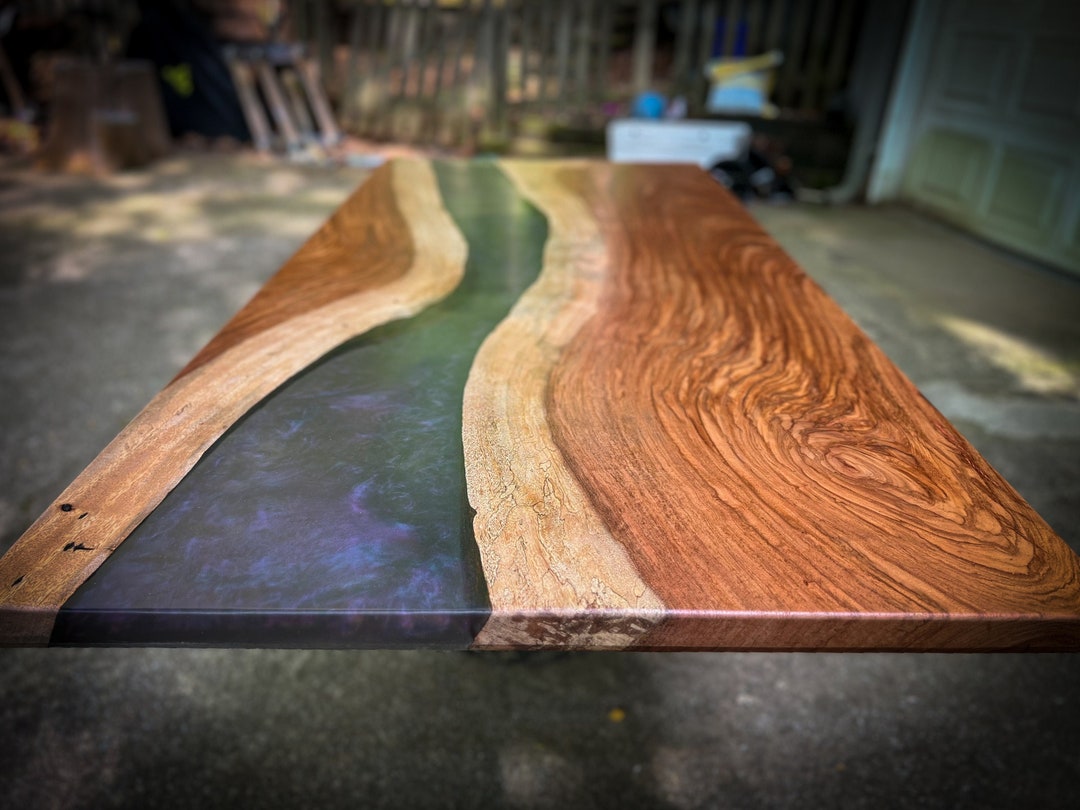 Tropical Jatoba Epoxy Resin River Table - Etsy
