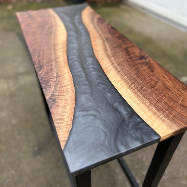 Walnut Entry Table - Etsy