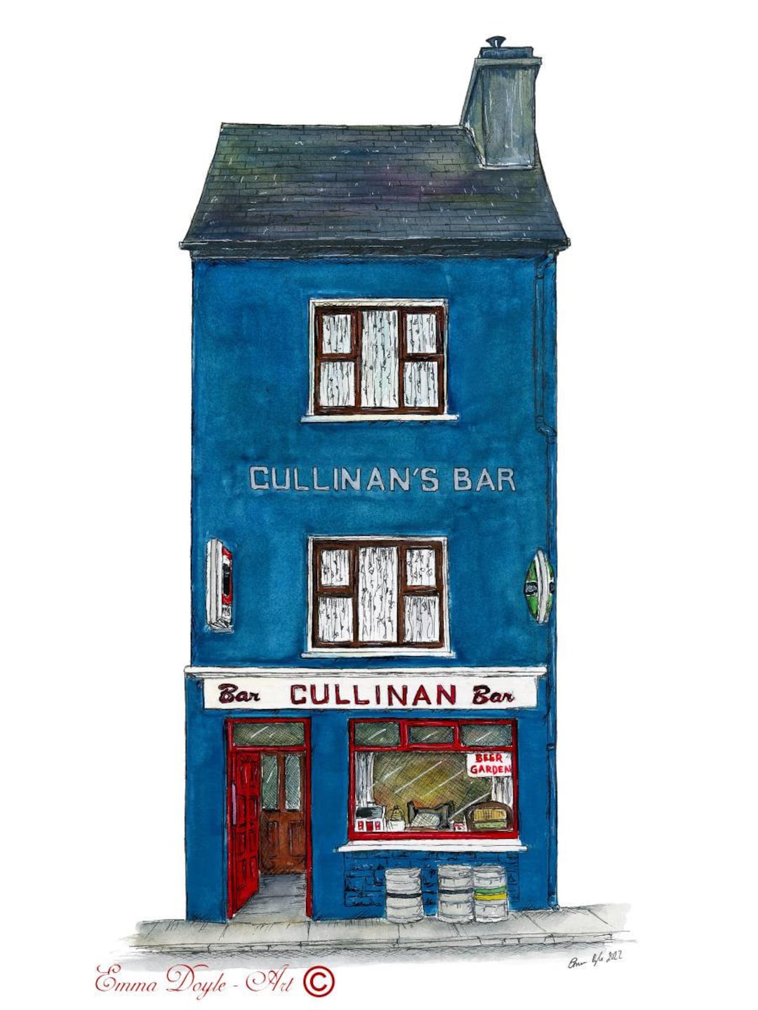 Irish Pub - Cullinan's Bar, Ennistymon, Co. Clare - Etsy