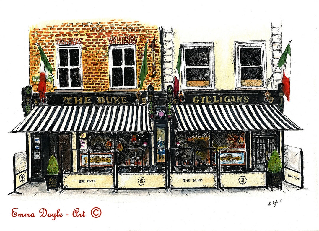 Dublin Pub - the Duke, Dublin, Ireland - Etsy