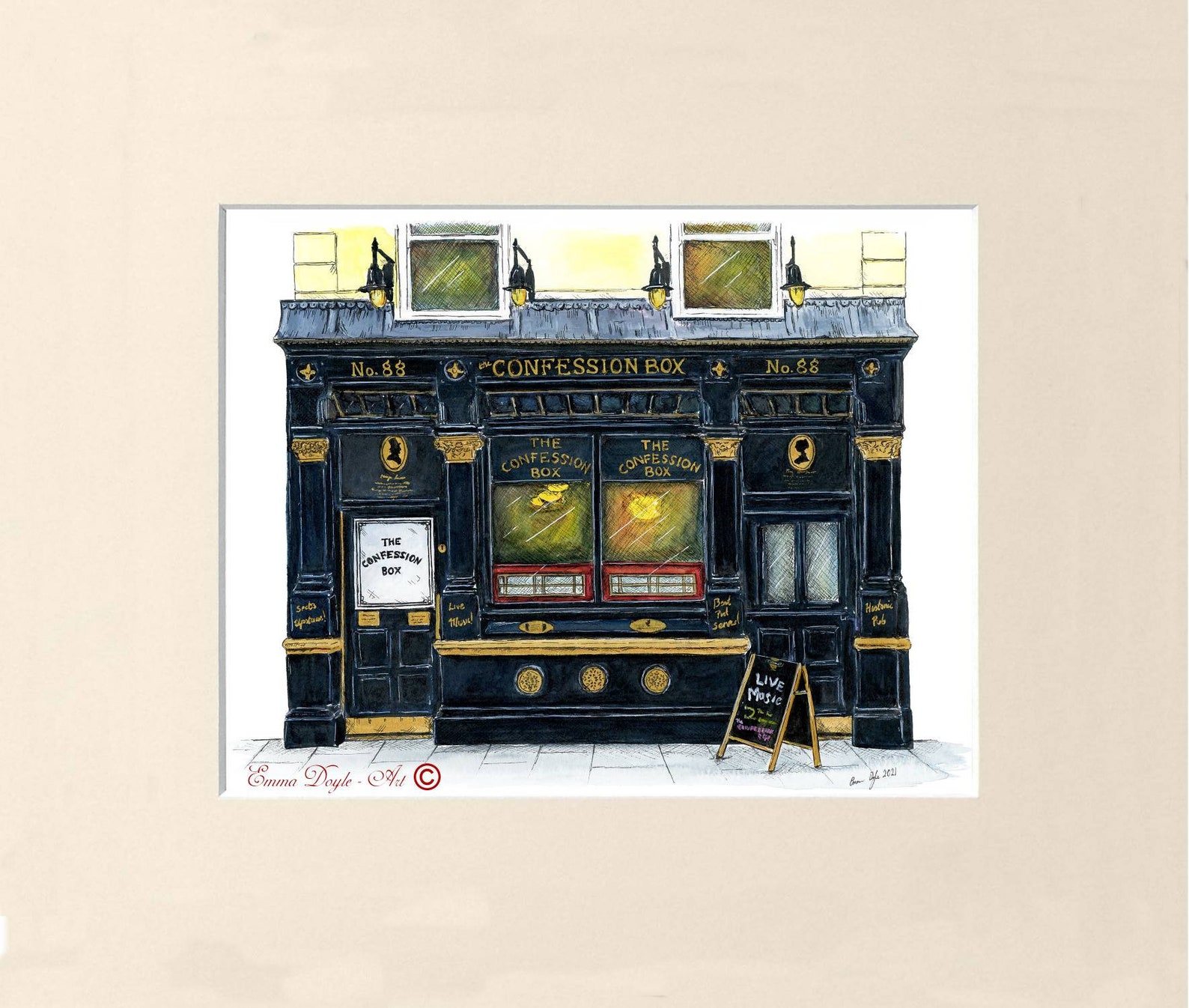 Dublin Pub - the Confession Box, Dublin, Ireland - Etsy