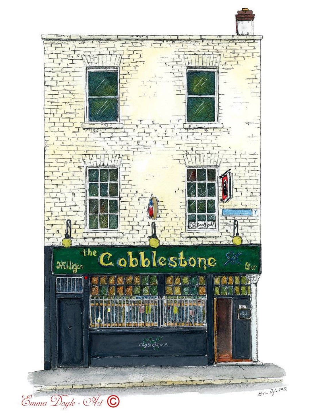 Dublin Pub - the Cobblestone Pub, Dublin, Ireland - Etsy