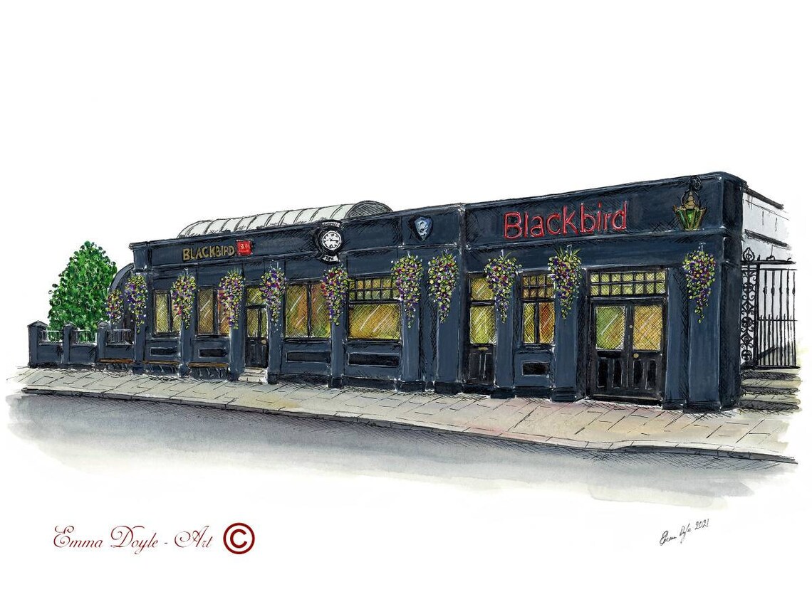Dublin Pub the Blackbird Rathmines Dublin Ireland - Etsy