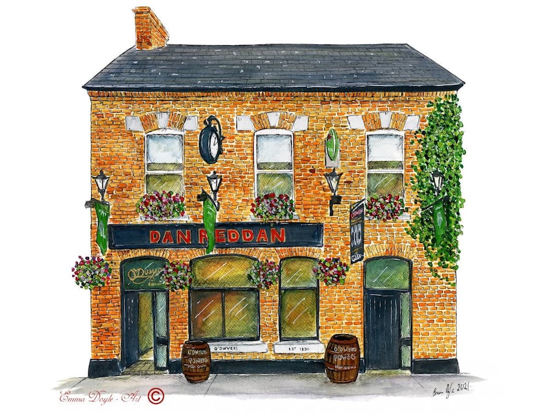 Limerick Pub - O'dwyer's (dan Reddan) , Limerick, Ireland - Etsy
