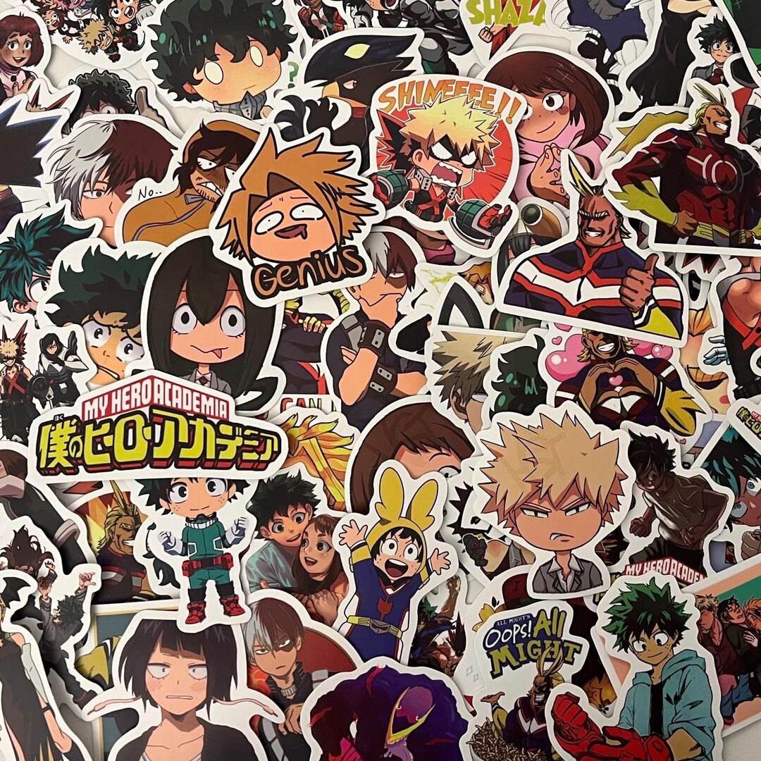 Hero School Anime Stickers Waterproof Decals - Etsy