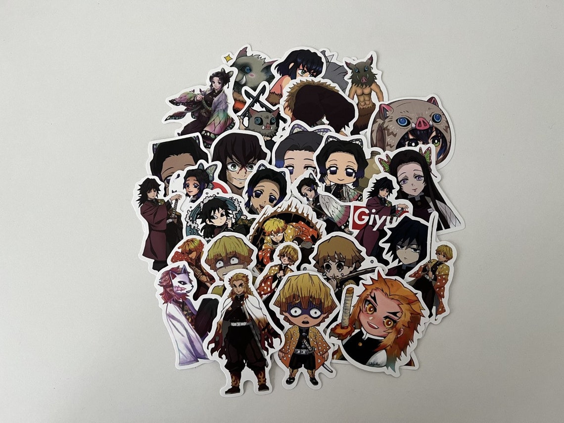 Demon Anime Stickers Anime Decals - Etsy