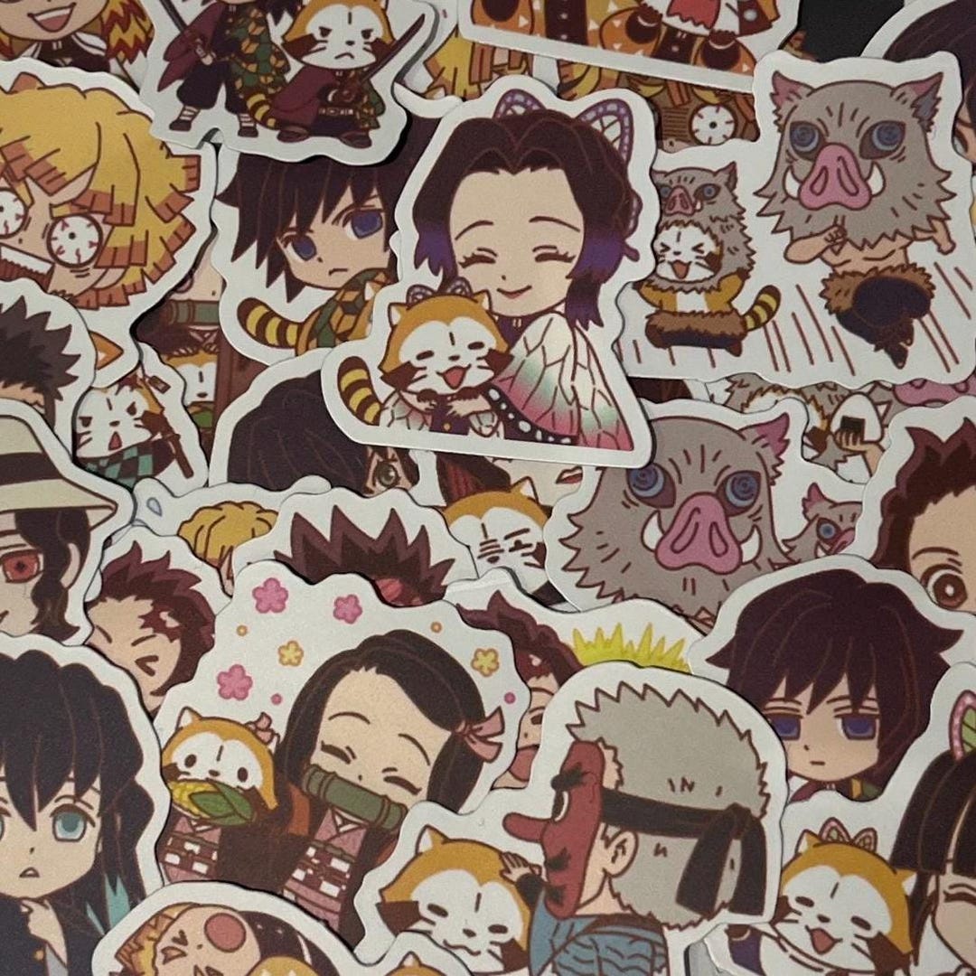 Demon Anime Stickers Chibi Kawai - Etsy
