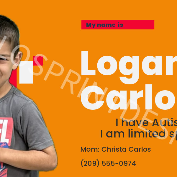 Autism Name Tag for School - Etsy