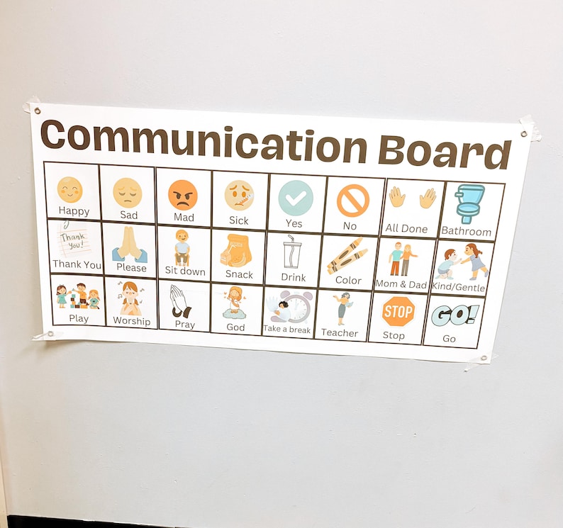 Communication Board for Sunday School/church/pecs Board/aac/autism - Etsy