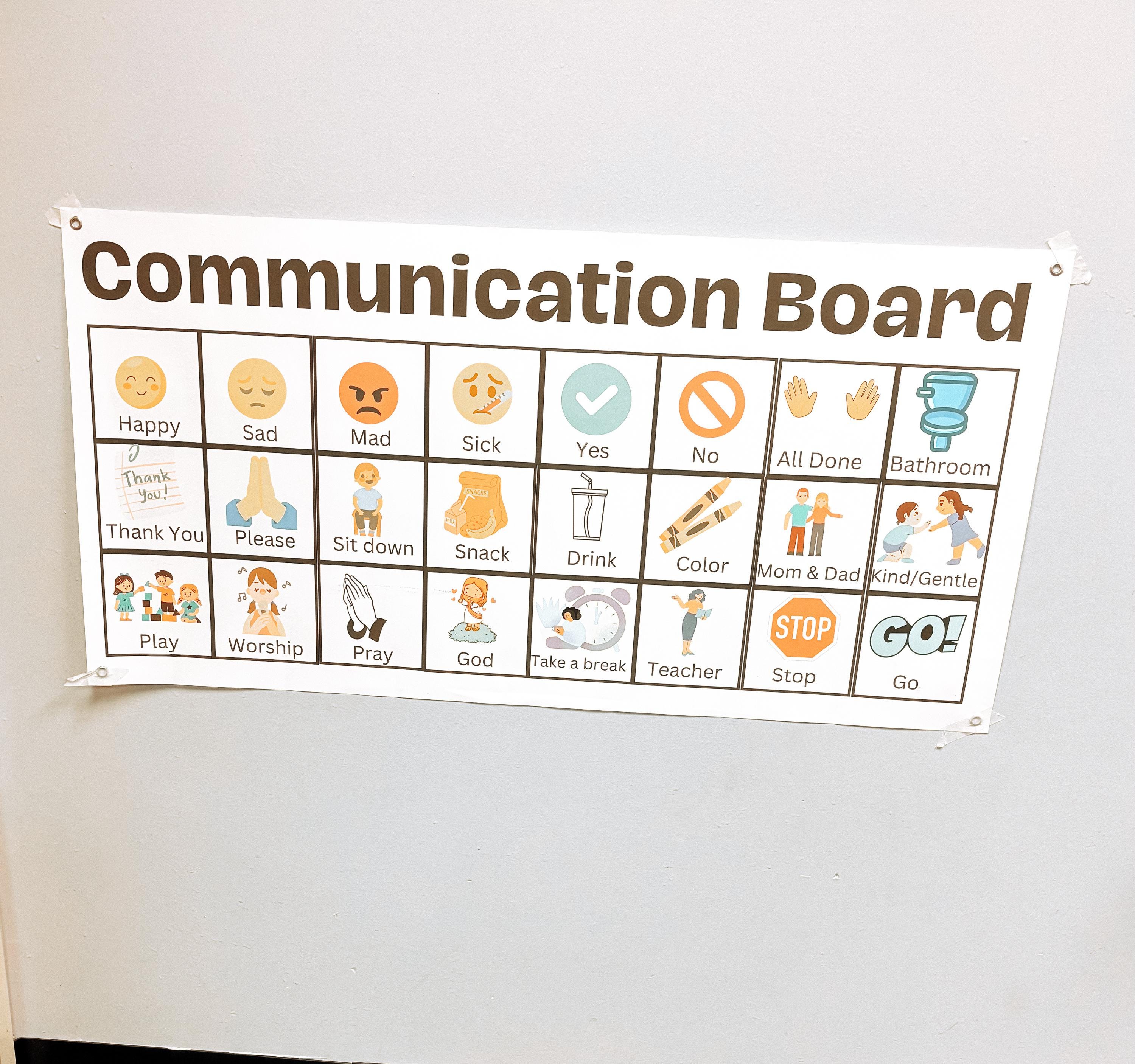 Communication Board for Sunday School/church/pecs Board/aac/autism - Etsy