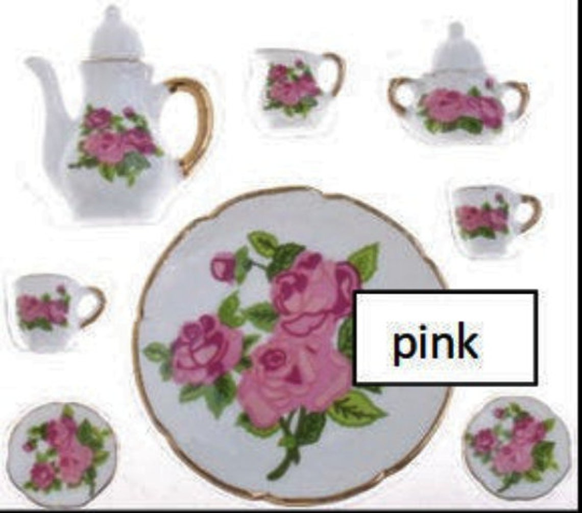 Afternoon tea set with 3 plates of food and 2 extra pieces of | Etsy