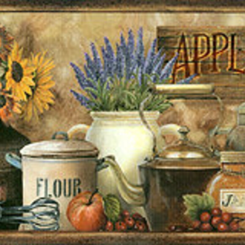 Country Primitive Wallpaper Borders - Etsy