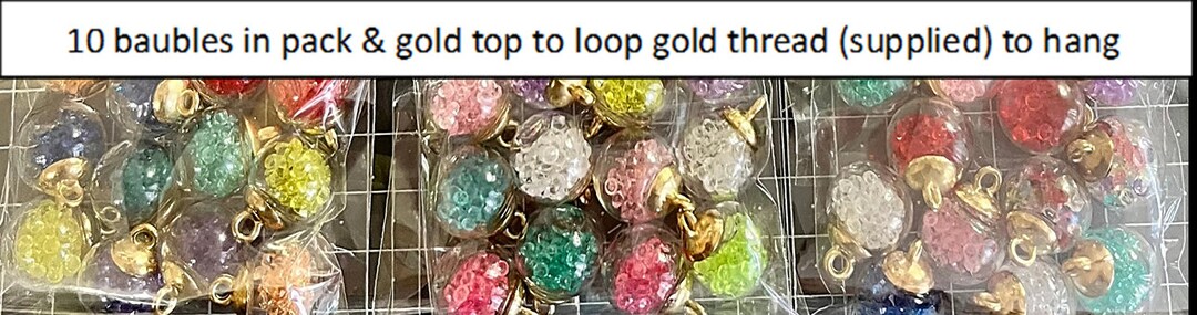 Mini Baubles of Glass Full of Different Sparkles and so Many - Etsy