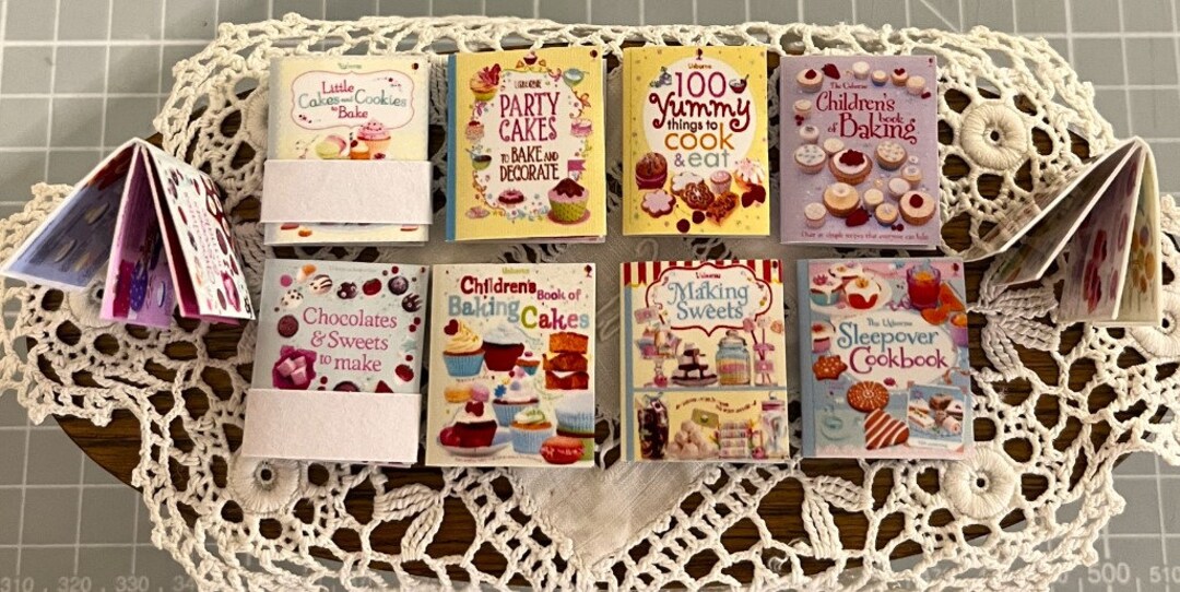 Handmade 12th Scale Miniature Baking Books: Sweet Treats - Etsy