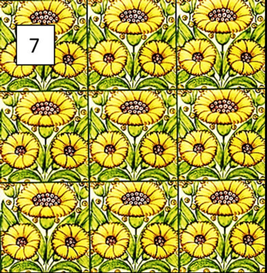 3 VINTAGE & RETRO STYLE Wall Tile Papers for Dolls House 28.3cms High X ...