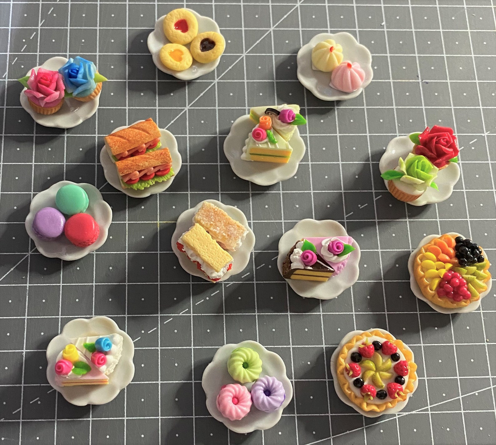 Afternoon Tea Set With 3 Plates of Food and 2 Extra Pieces of - Etsy Canada