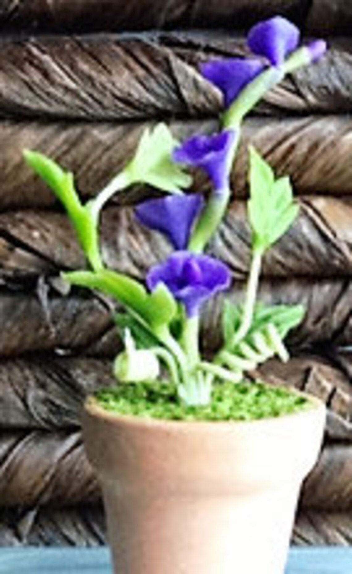 CHOICE of 7 Gorgeous Clay Pot Morning Glory's Fimo | Etsy UK