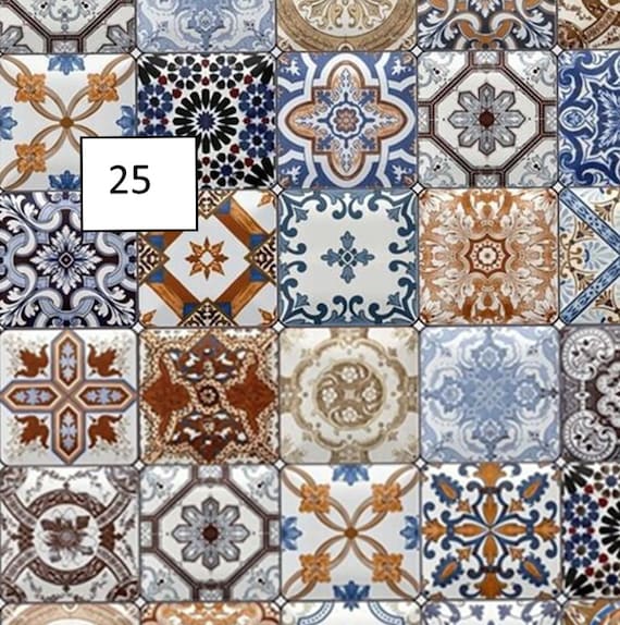 Choice of 6 Different MODERN MIXED Floor or Wall Tiles Slight - Etsy