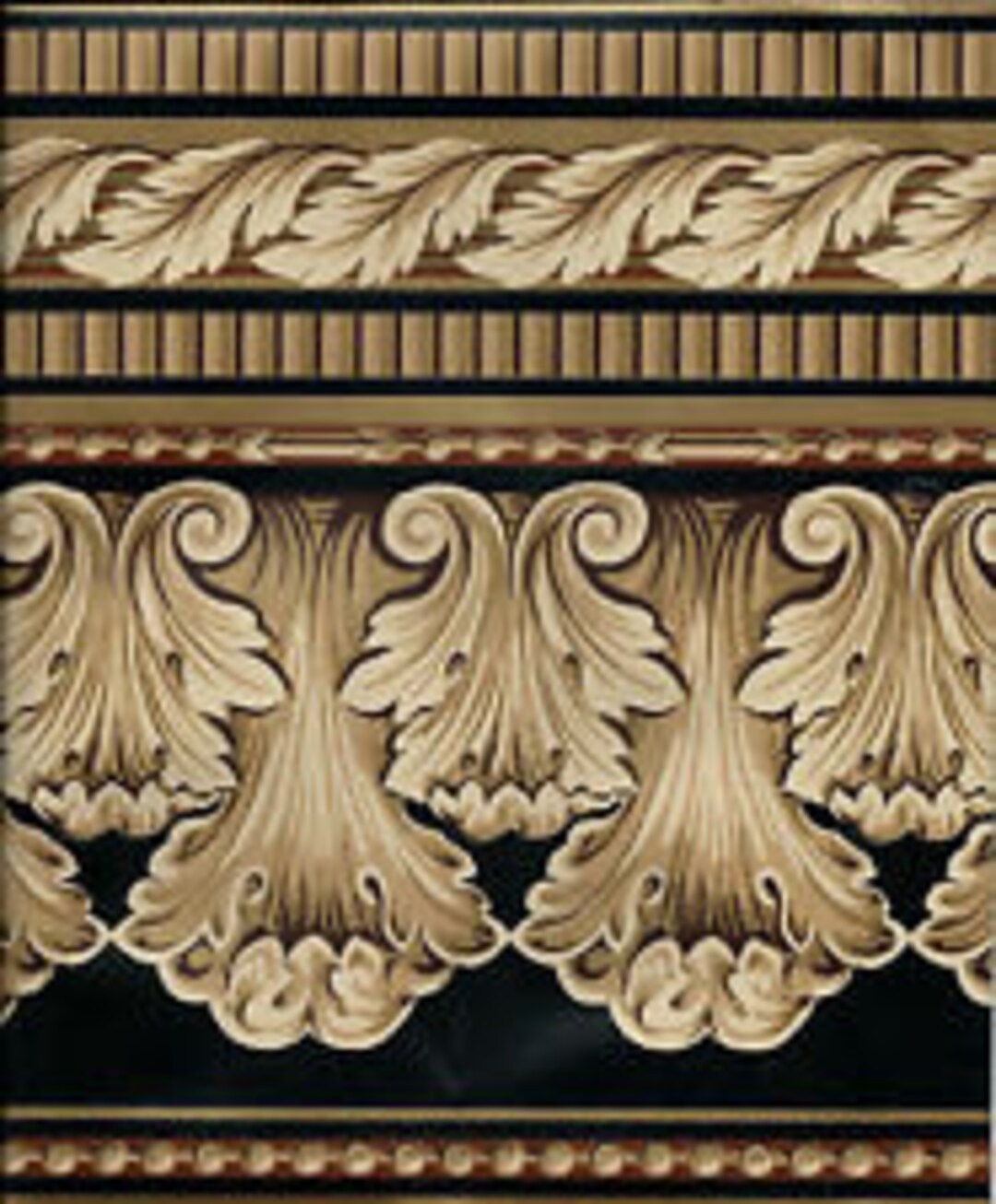 5 Different DEEP Dolls House Border Lovely 2 Sheets 6 Pieces Ready to ...