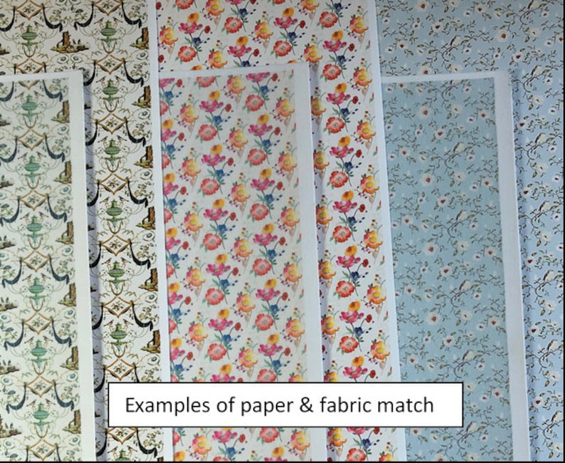 Historic Dollhouse Wallpaper: Miniature Damask Patterns, 4 Scales - Etsy