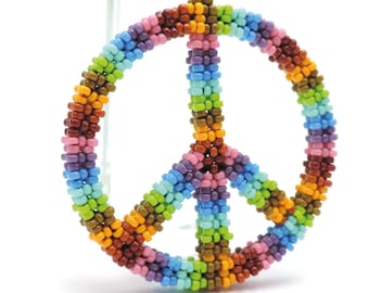 Beaded Peace Sign Pattern - Etsy