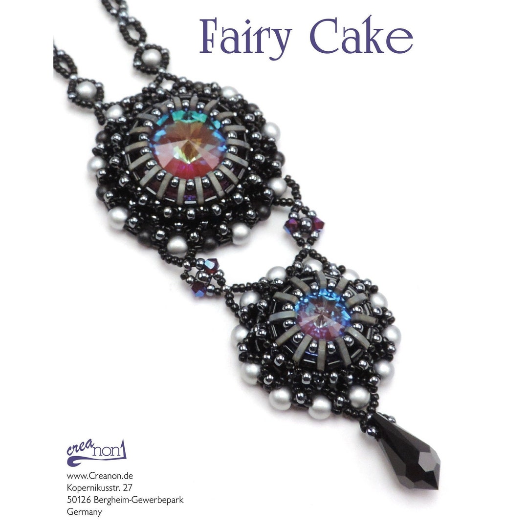 Beading Pattern "fairy Cake", Tutorial for Bezelling Rivoli to Make a ...