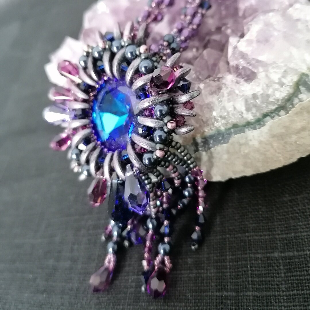 Beading Kit for calypso Helio Purple, All the Needed Beads, No Pattern ...