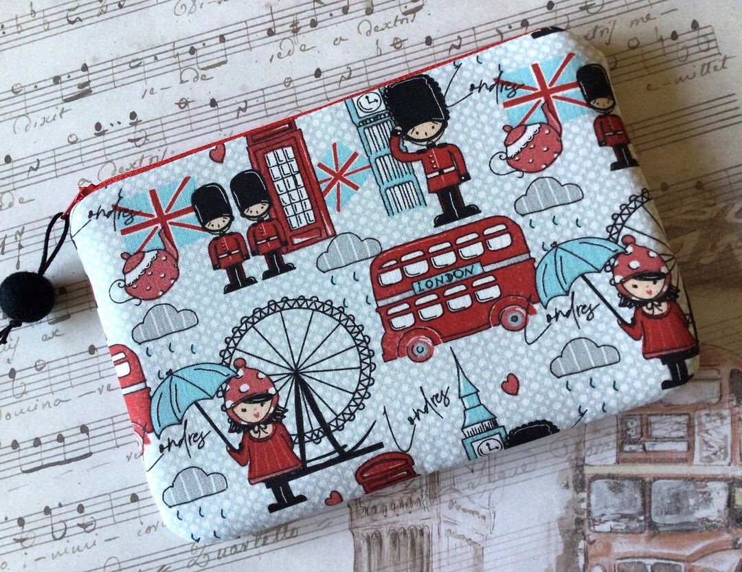 London Zipper Pouch, London Gift - Etsy UK