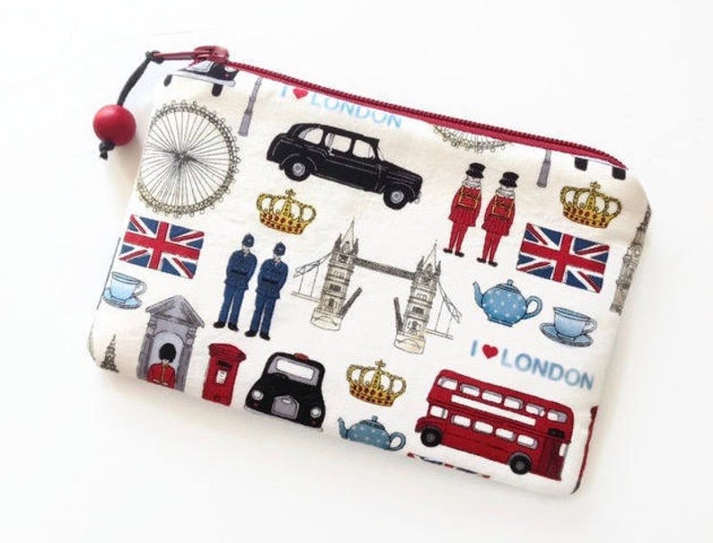 London Icons Purse British English Zip Pouch Christmas Gift - Etsy