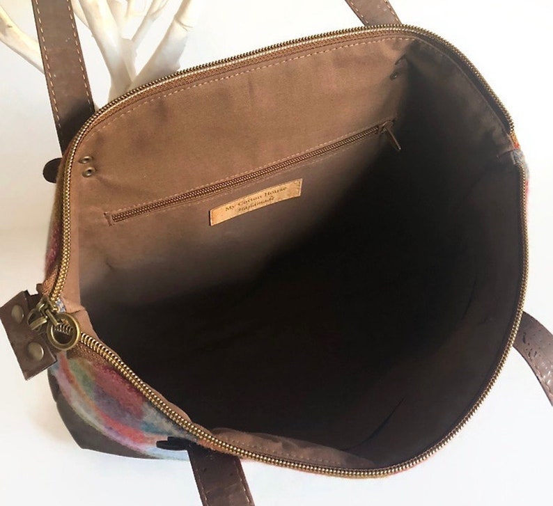 Irish Tweed Wool Bag, Cork Bag - Etsy