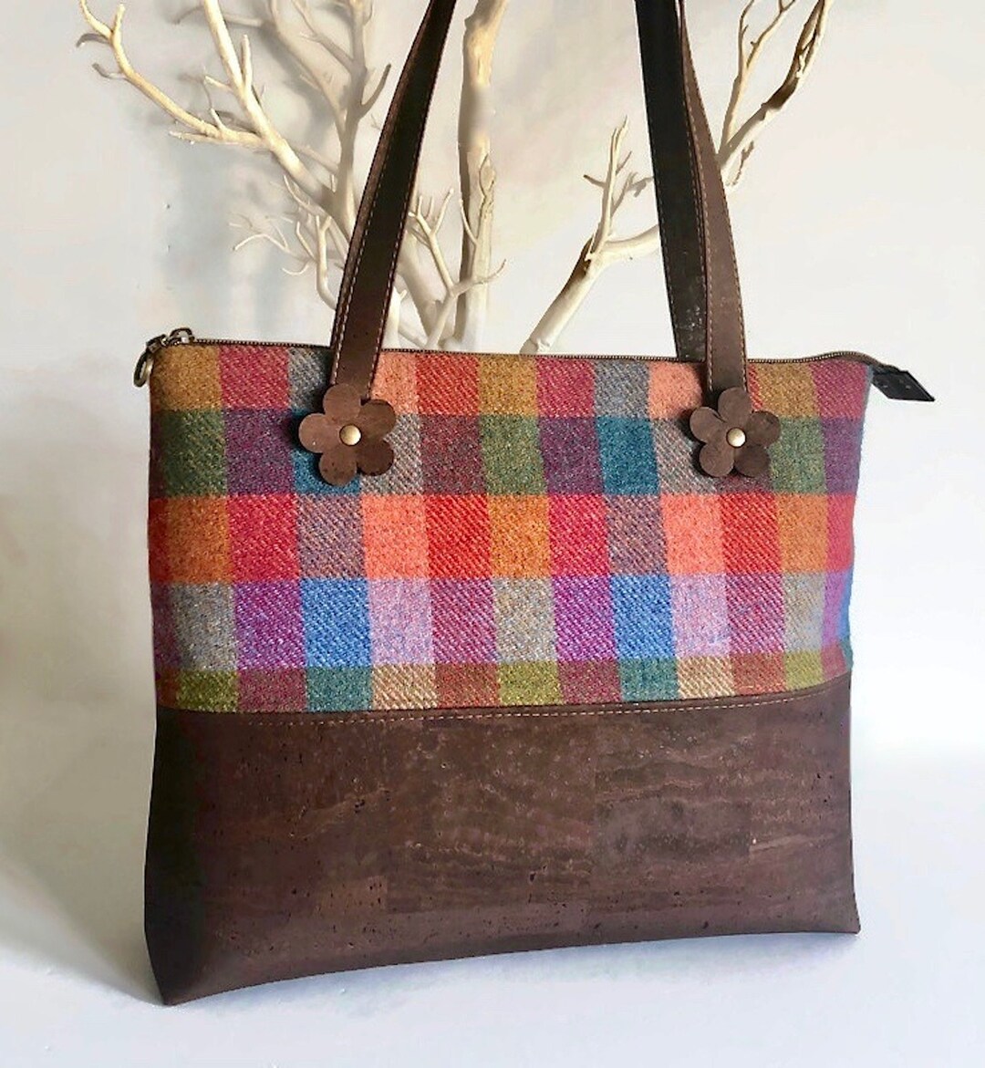 Irish Tweed Wool Bag, Cork Bag - Etsy