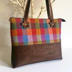 Irish Tweed Wool Bag, Cork Bag - Etsy