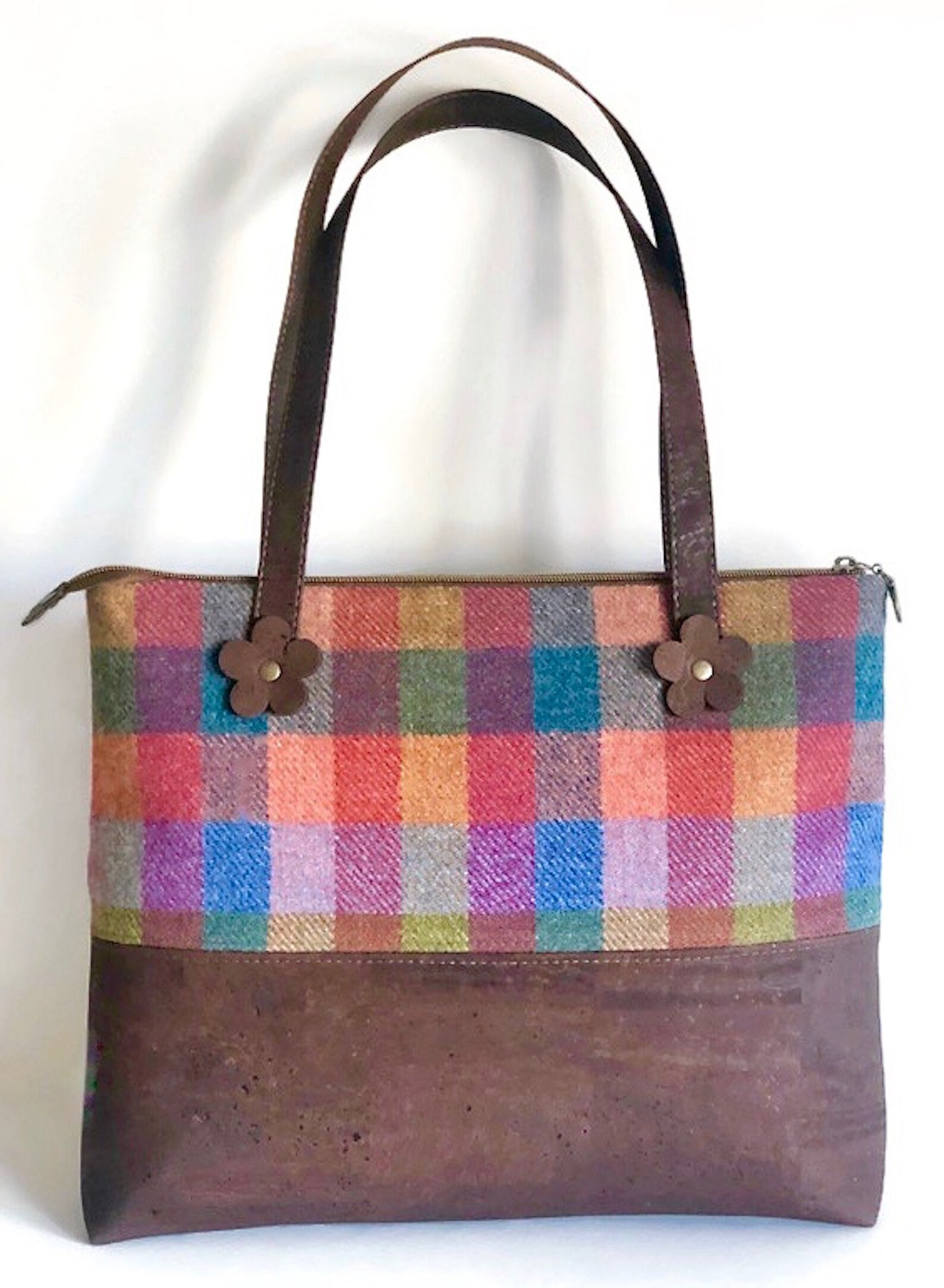 Irish Tweed Wool Bag Cork Bag | Etsy