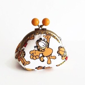 Garfield Coin Purse, 1980s Cartoon, Jim Davis, Change Pouch, Gift for ...