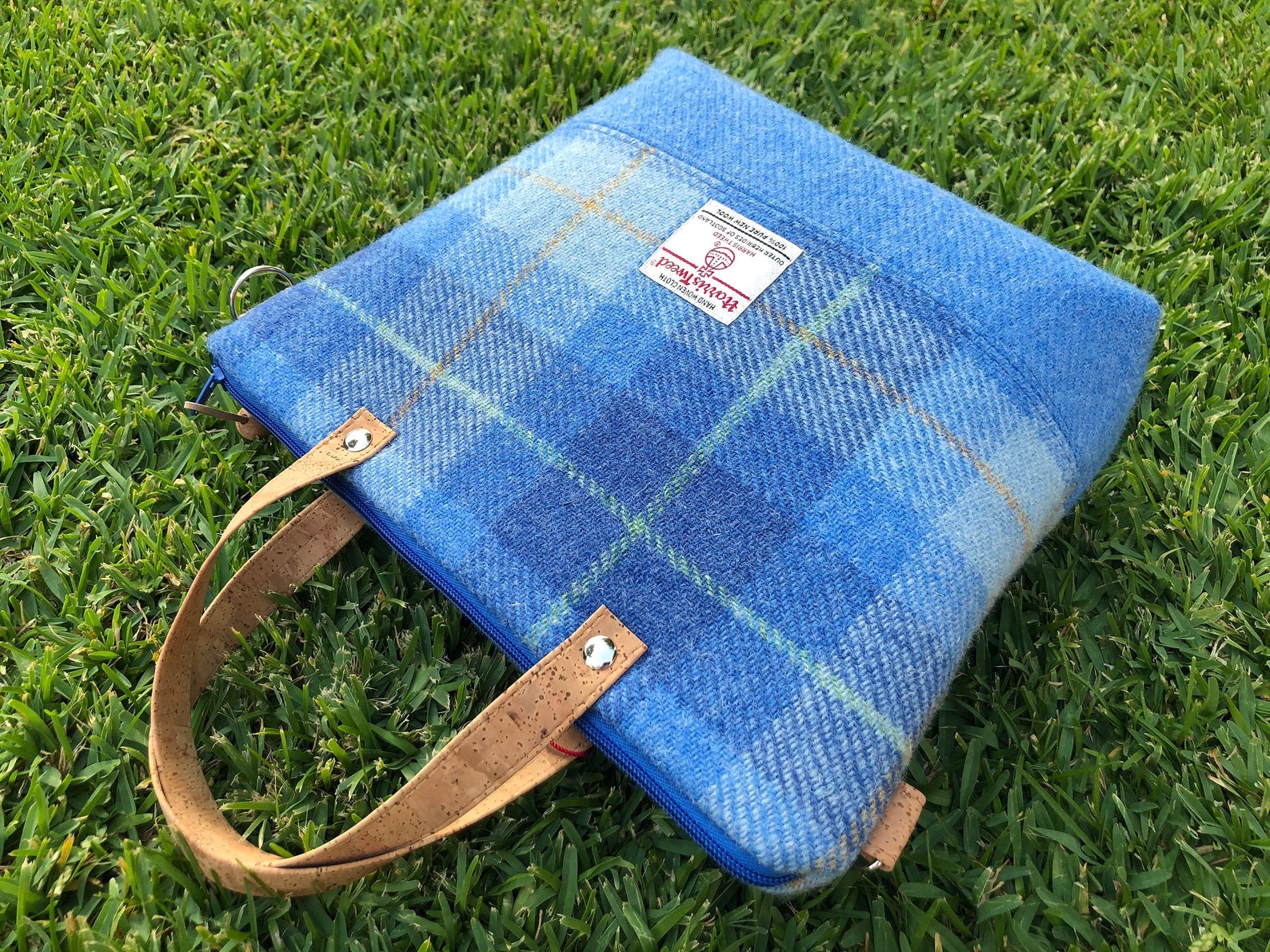 Harris Tweed Bag, Scottish Wool Handbag, Anniversary Gift - Etsy