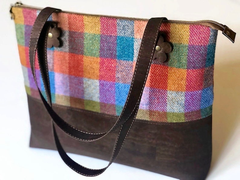 Irish Tweed Wool Bag, Cork Bag - Etsy