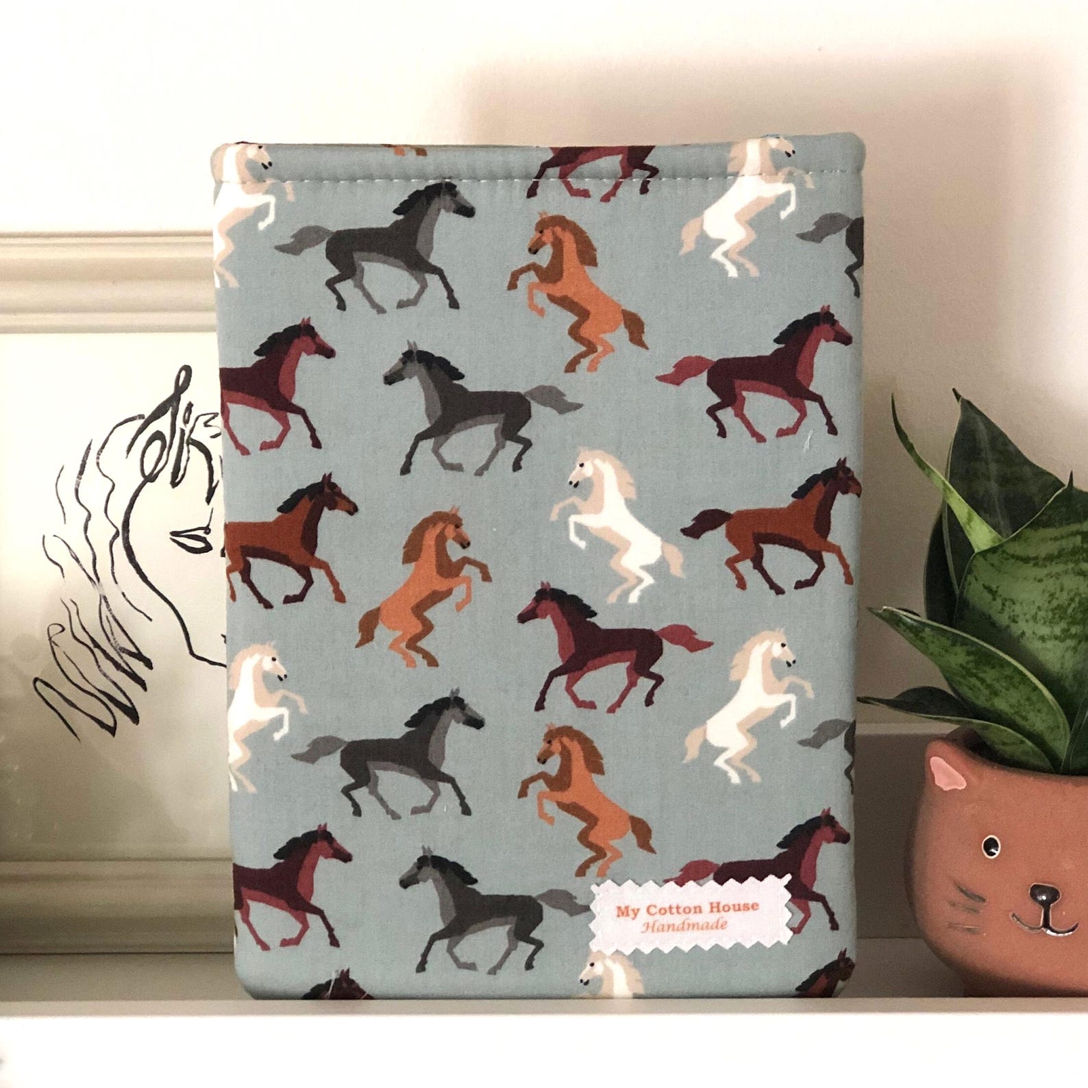 Horse Lovers Book Sleeve - Etsy