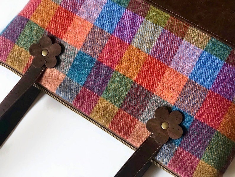 Irish Tweed Wool Bag, Cork Bag - Etsy