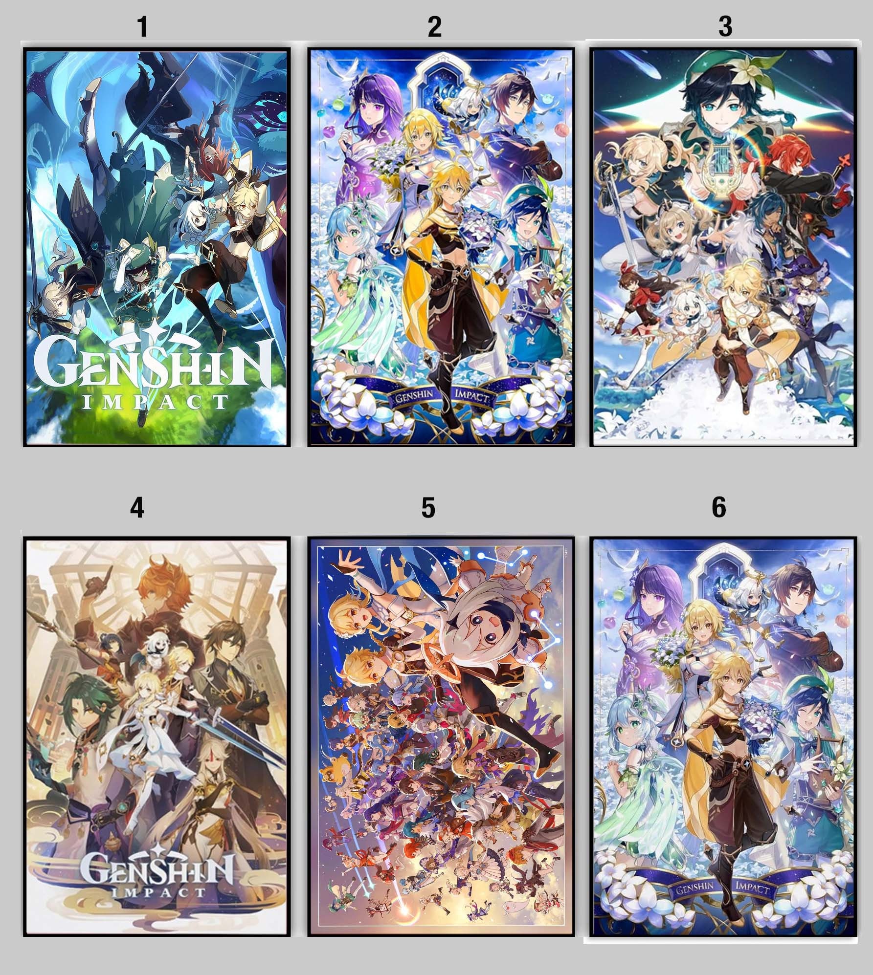Genshin Impact Posters, Yoimiya Poster, Ganyu Poster, Genshin Poster ...